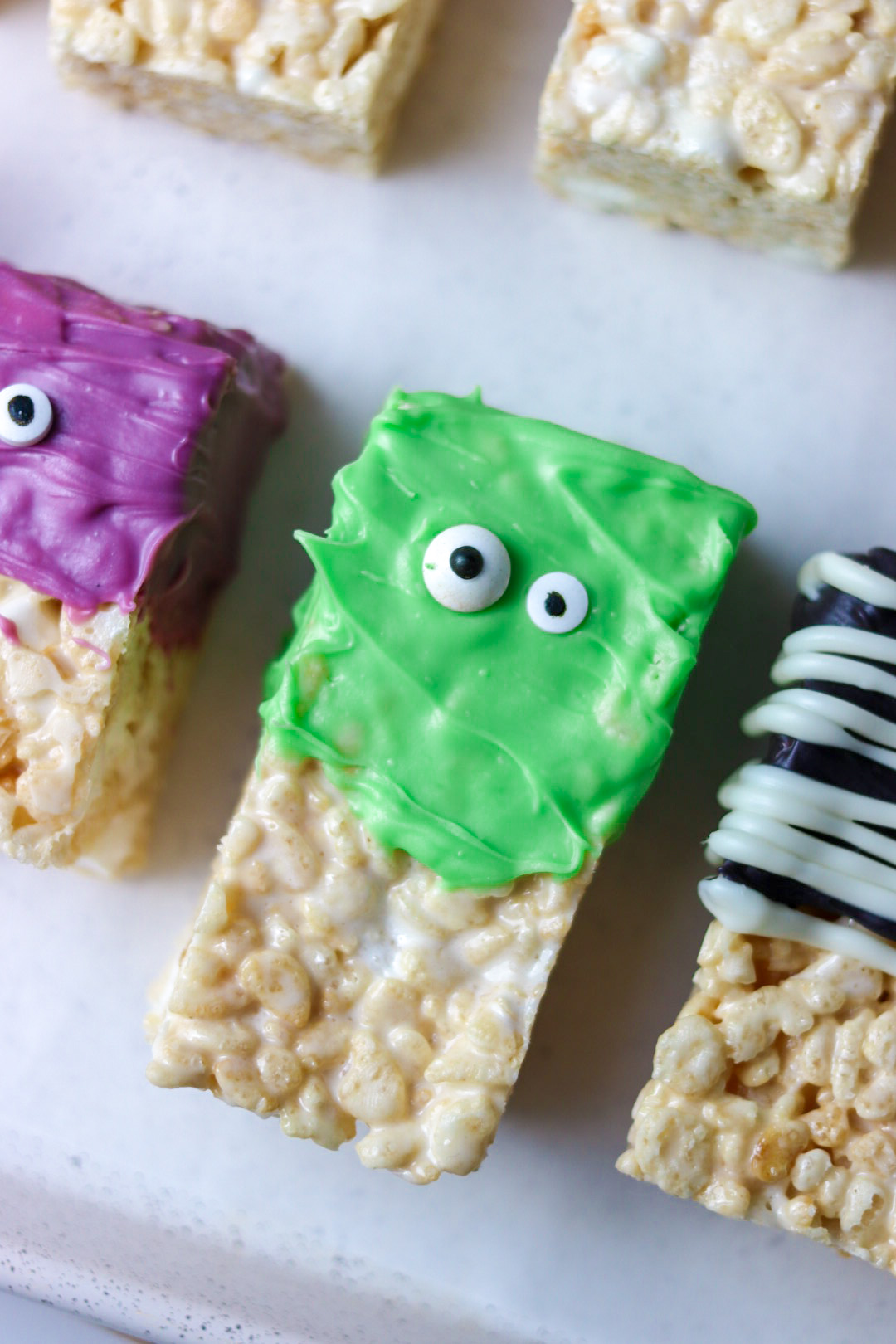 how to make zombie rice crispy treats - upstate design studio