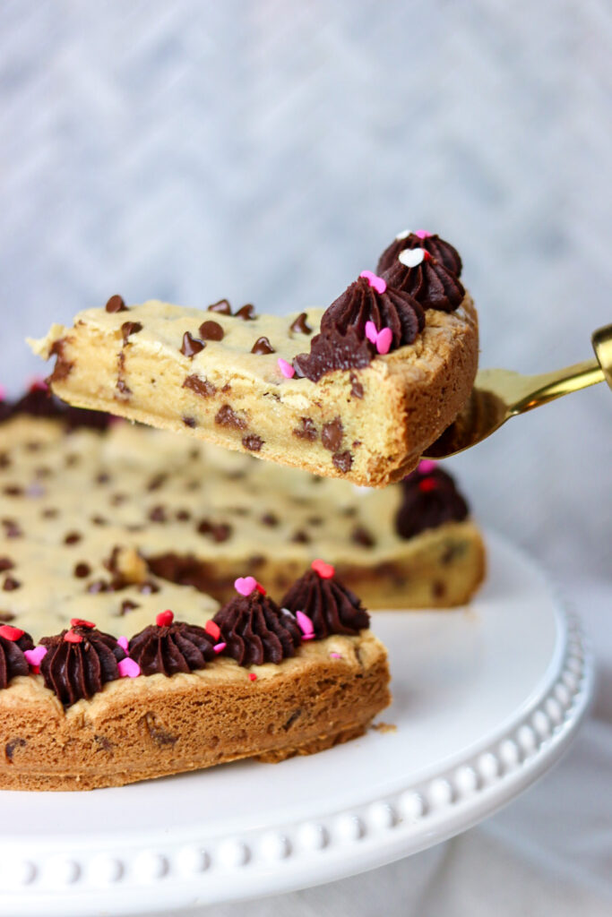 GIANT chocolate chip cookie cake - upstate design studio