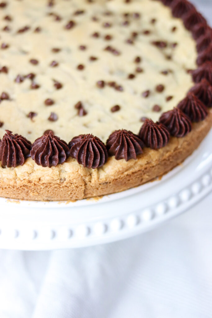 GIANT chocolate chip cookie cake - upstate design studio
