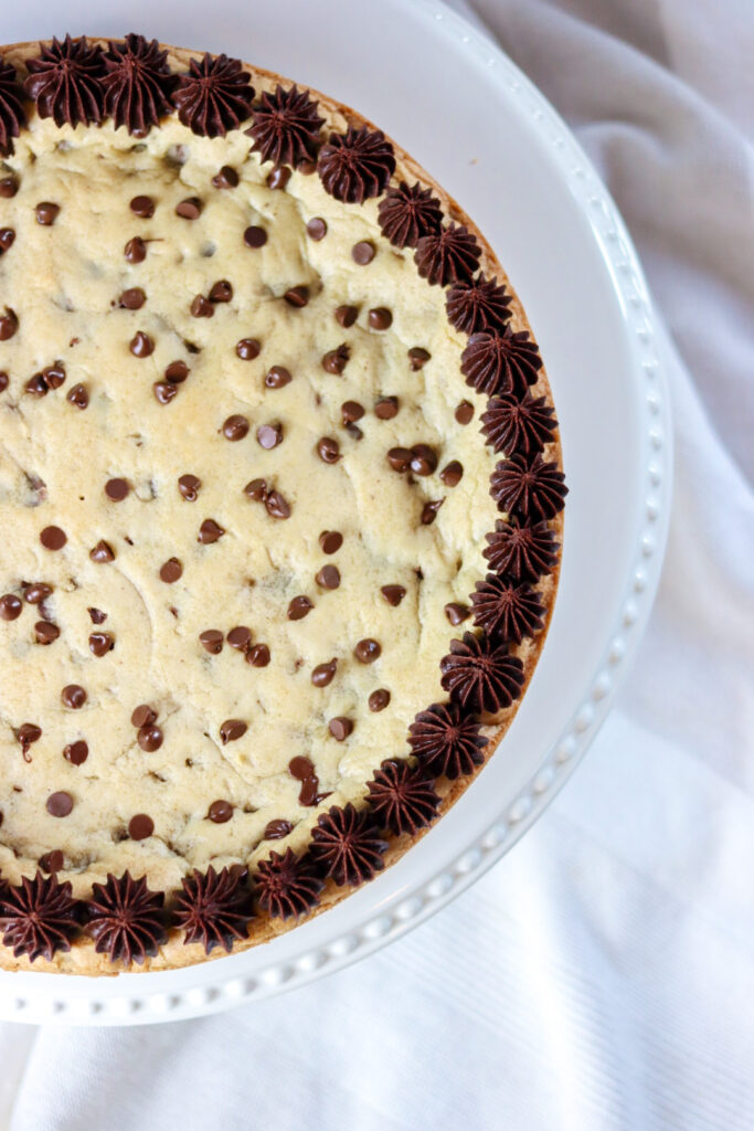GIANT chocolate chip cookie cake - upstate design studio